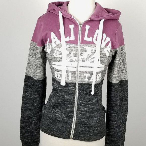Reflex | Sweaters | Womens California Light Purple And Gray Hoodie ...